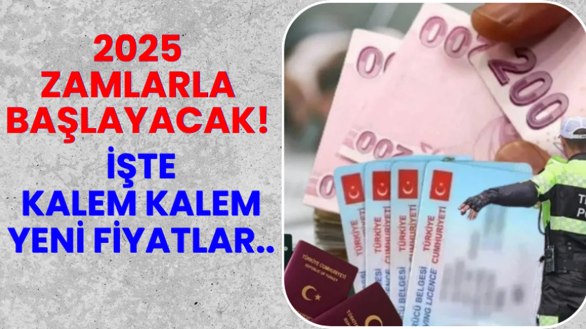 2025 yılında hayatımıza girecek zamlar belli oldu.. - Ekonomi Haberleri