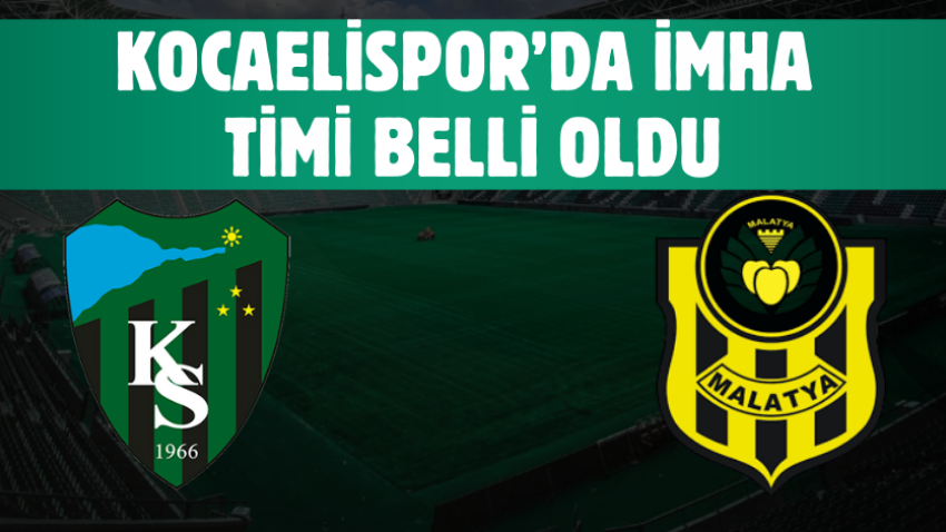 Kocaelispor'da imha timi belli oldu! - Spor Haberleri