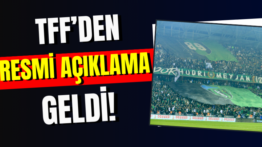 TFF’den resmi açıklama geldi! - Spor Haberleri