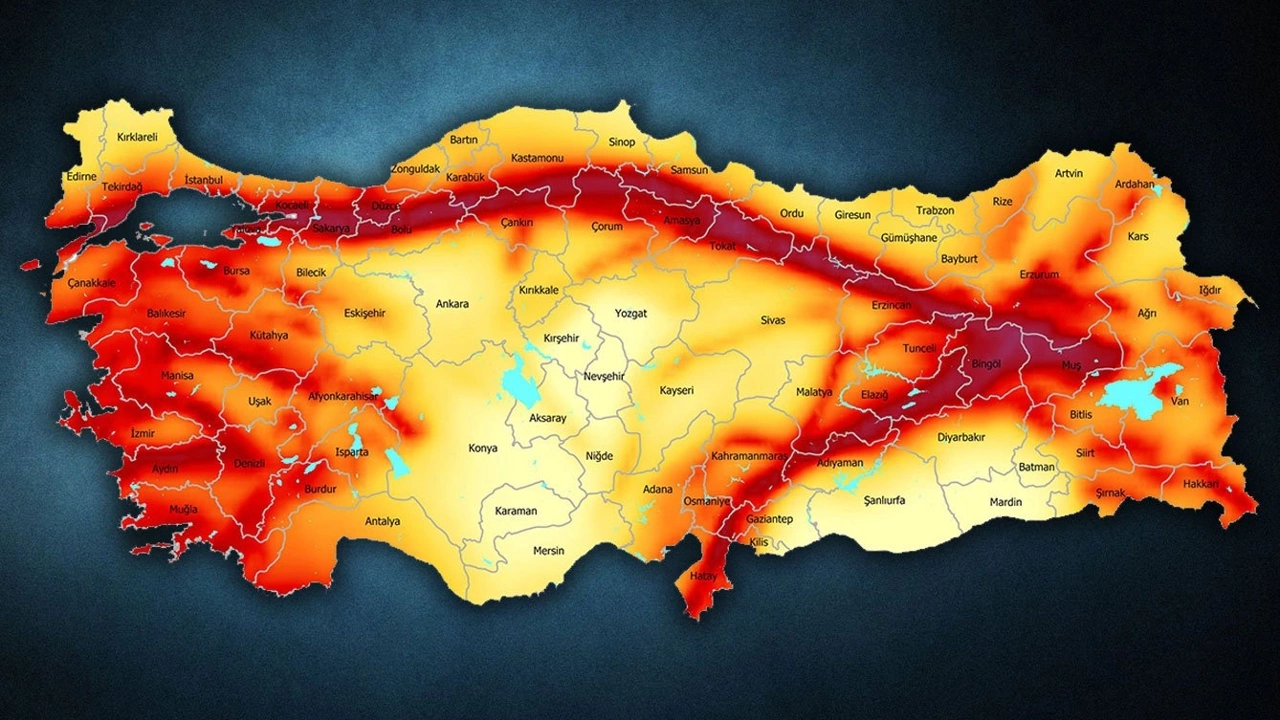 AFAD deprem haritası yenilendi! İşte Türkiye'nin deprem risk haritası ...