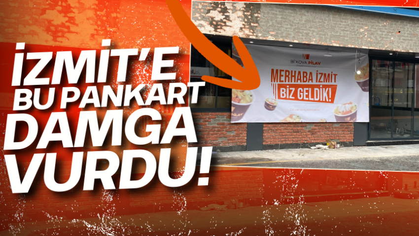 İzmit’e bu pankart damga vurdu! - Gündem Haberleri